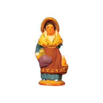 Santon Porteuse de lavande 4 cm