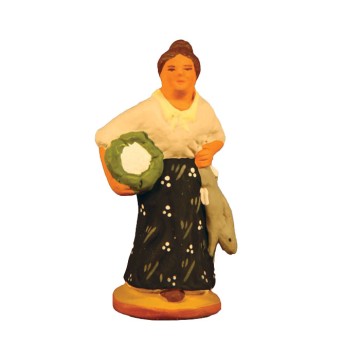 Santon Porteuse de choux 6 cm